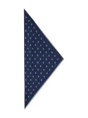 Etro Triangle Foulard Print Scarf - Blue