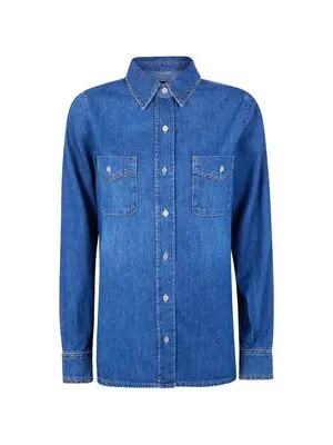 Seven For All Mankind Western Studded Shirt - Blue