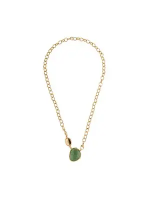 Gas Bijoux Billy Gold Plated Gemstone Necklace - Metallic
