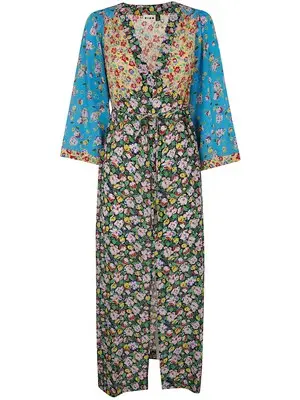 Rixo Dahlia Jeannie Mix Dress - Multi