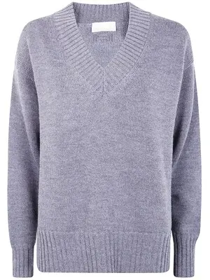 DRUMOHR Long Sleeve V-neck Sweater