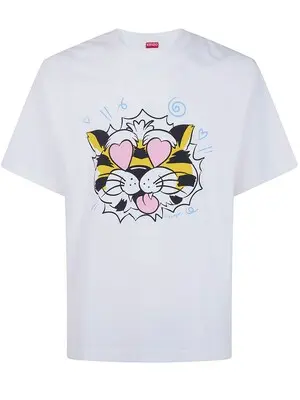 Kenzo Wild Tiger" Oversize T-shirt - White