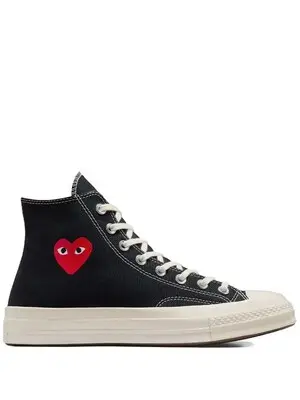 Play Comme Des Garcon Chuck Taylor 70 High-top Sneakers - Black
