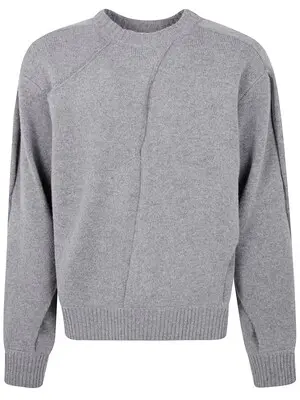 Axel Arigato Stitch Paneled Sweater - Gray
