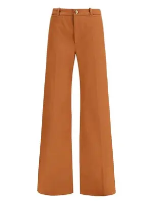 Chloé High-waisted Flared Leg Trousers