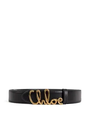 Chloé Iconic Leather Belt - Black