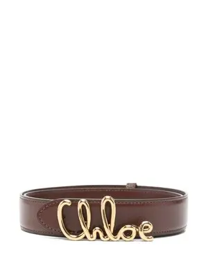 Chloé Iconic Leather Belt - Brown