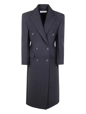 RÓHE Hourglass Wool Coat - Black