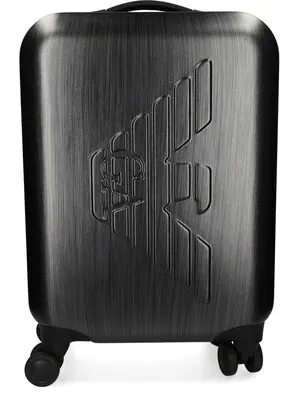 Emporio Armani Eagle Suitcase Trolley - Gray