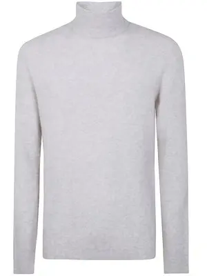 NUUR Long Sleeve Turtleneck Sweater - Gray