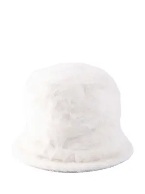 ABOUT Angora Bucket Hat - White