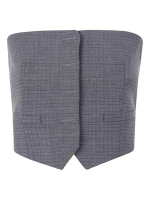 Alexander Wang Bustier Vest - Gray
