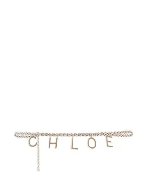Chloé Letters Belt - Metallic