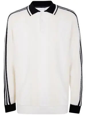 Adidas Knitted Jersey Jacket - White
