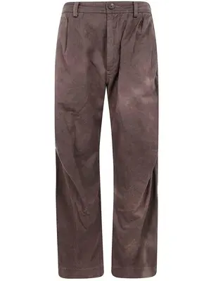 ZIGGY CHEN Jacquard Patchwork Trousers