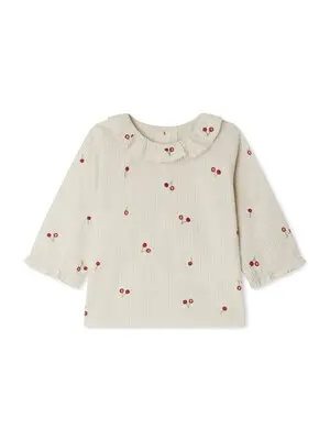 Bonpoint Floral Print Organic Cotton Blouse