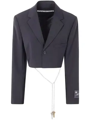 Alexander Wang Cropped Blazer With Chain