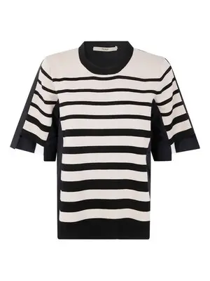 NUUR Crew Neck Striped Sweater