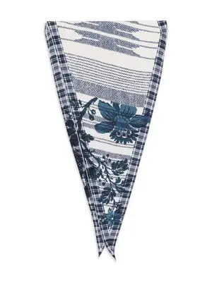 PIERRE-LOUIS MASCIA Aloeuw" 65x120 Cm Scarf - Blue