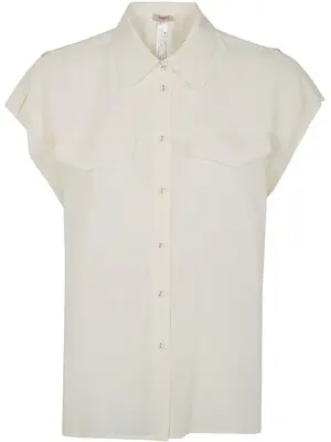 TWINSET Classic Collared Button-down Shirt