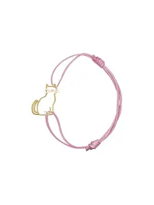 ALIITA Miau Bigotes Enamel Cord Bracelet - Pink