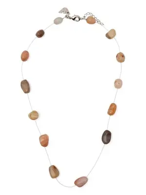 Emporio Armani Stone Necklace - Beige