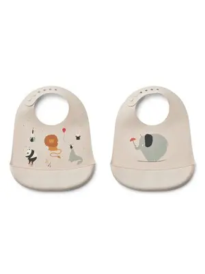 LIEWOOD Tilda Printed Bib 2-pack