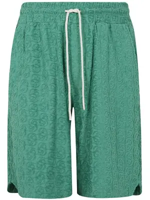 Drole De Monsieur Le Short Monogramme - Green