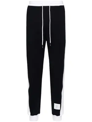 Thom Browne Sweatpants With Engineered 4 Bar In Solid Classic Loopback