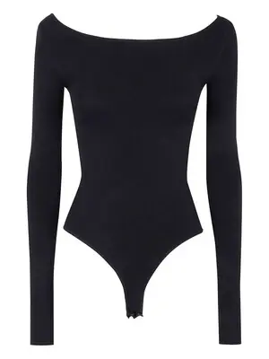 ENTIRE STUDIOS Scoop Neck Bodysuit - Black