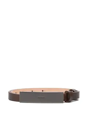Max Mara Classic Leather Belt - Brown