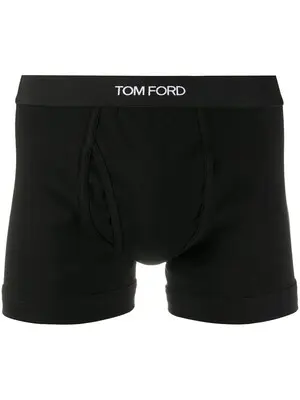 TOM FORD UNDERWEAR Boxer Brief Cotton Stretch Jersey - Black