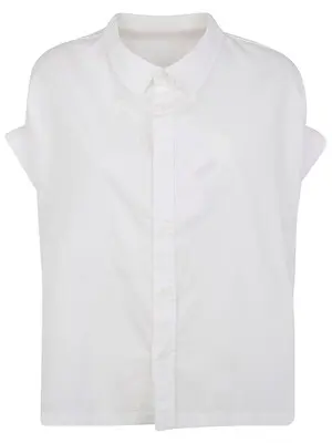 Y`S Short Sleeve Cotton Blouse