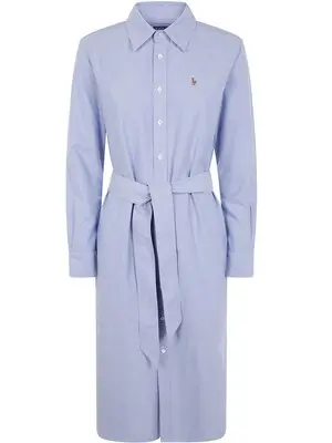 Polo Ralph Lauren Cory Long Sleeve Day Dress - Blue