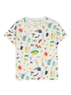 BOBO CHOSES Printed Organic Cotton T-shirt