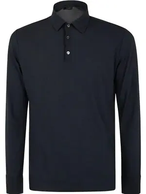 Zanone Long Sleeve Polos For Men