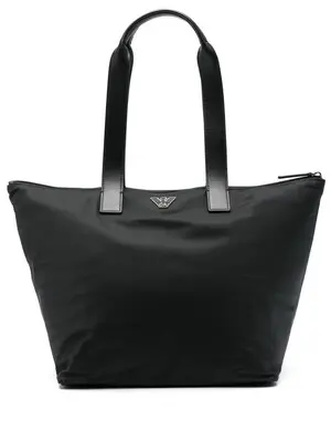 Emporio Armani Shopper And Pouch Set - Black