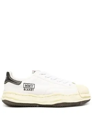 Mihara Yasuhiro Blakey Leather Low-top Sneakers - White