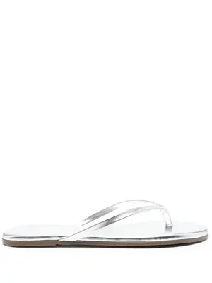 Women's Metallic Thong Sandals