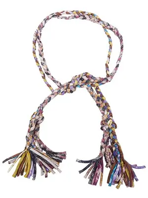 PIERRE-LOUIS MASCIA Braided Silk Belt - Multi