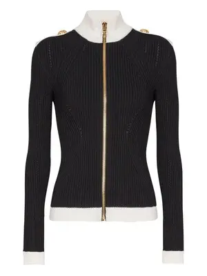 Balmain Zip Up Knitwear For Women