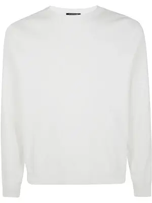 C.P. COMPANY C. P. Company Metropolis Cotton Stretch Knit Sweater - White