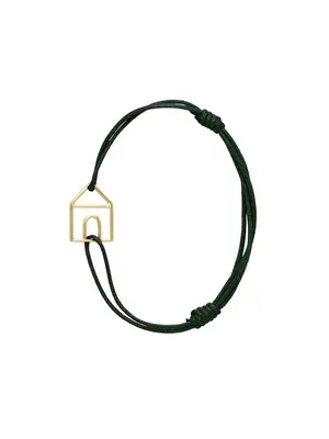 ALIITA 9kt Yellow Gold And Cord Bracelet - Blue