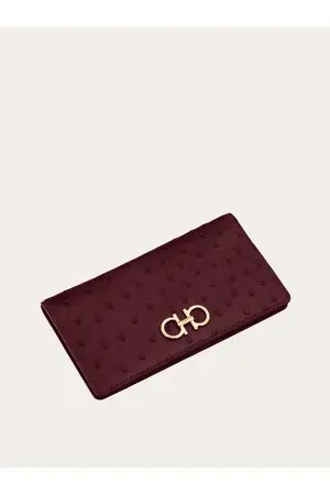 FERRAGAMO Gancini Continental Wallet - Gold