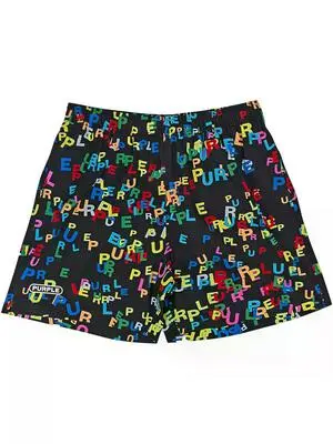 Purple Brand Printed Shorts For Men