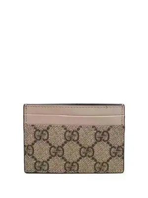 Gucci 2016-2025 Gg Supreme Card Holder - Brown