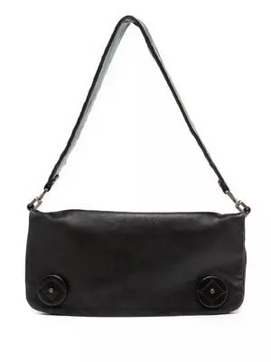 Prada 2000-2012 Leather Fold Over Shoulder Bag
