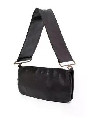Prada 2000-2012 Leather Fold Over Shoulder Bag