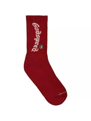 GODSPEED Logo-intarsia Socks - Red