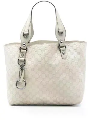 Gucci Sima Icon Bit Tote Bag - White